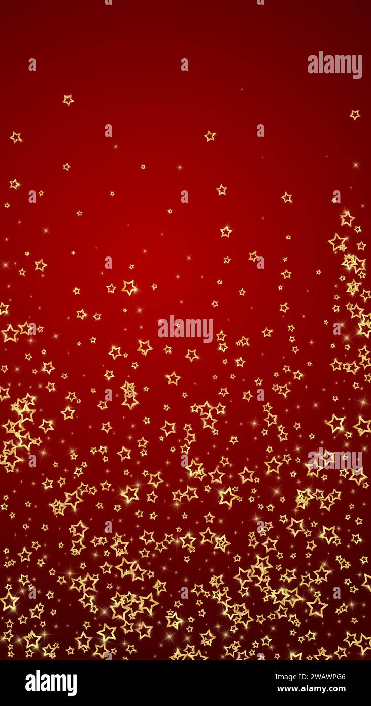 Twinkle stars scattered around randomly, flying, falling down, floating ...