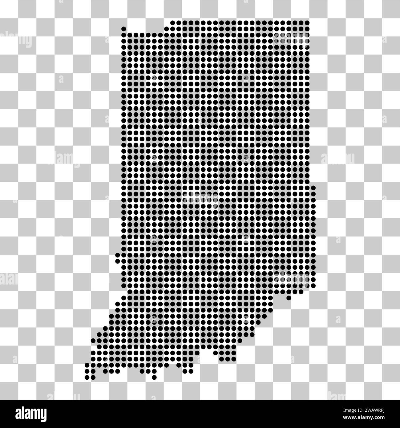 Indiana map shape, united states of america. Flat concept icon symbol ...