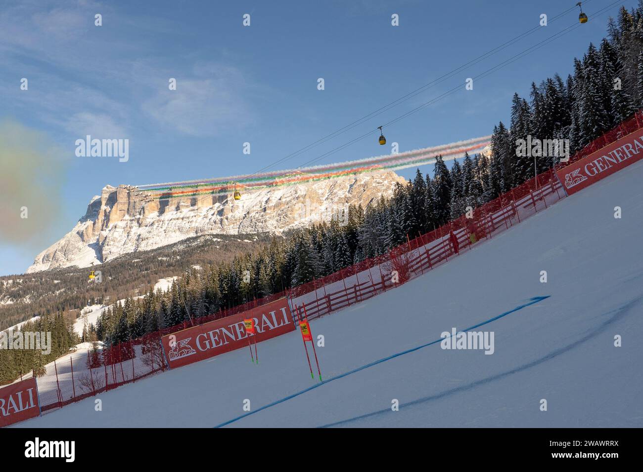 Alta Badia, Italy 17 December 2023. The Italian Air Force aerobatic ...