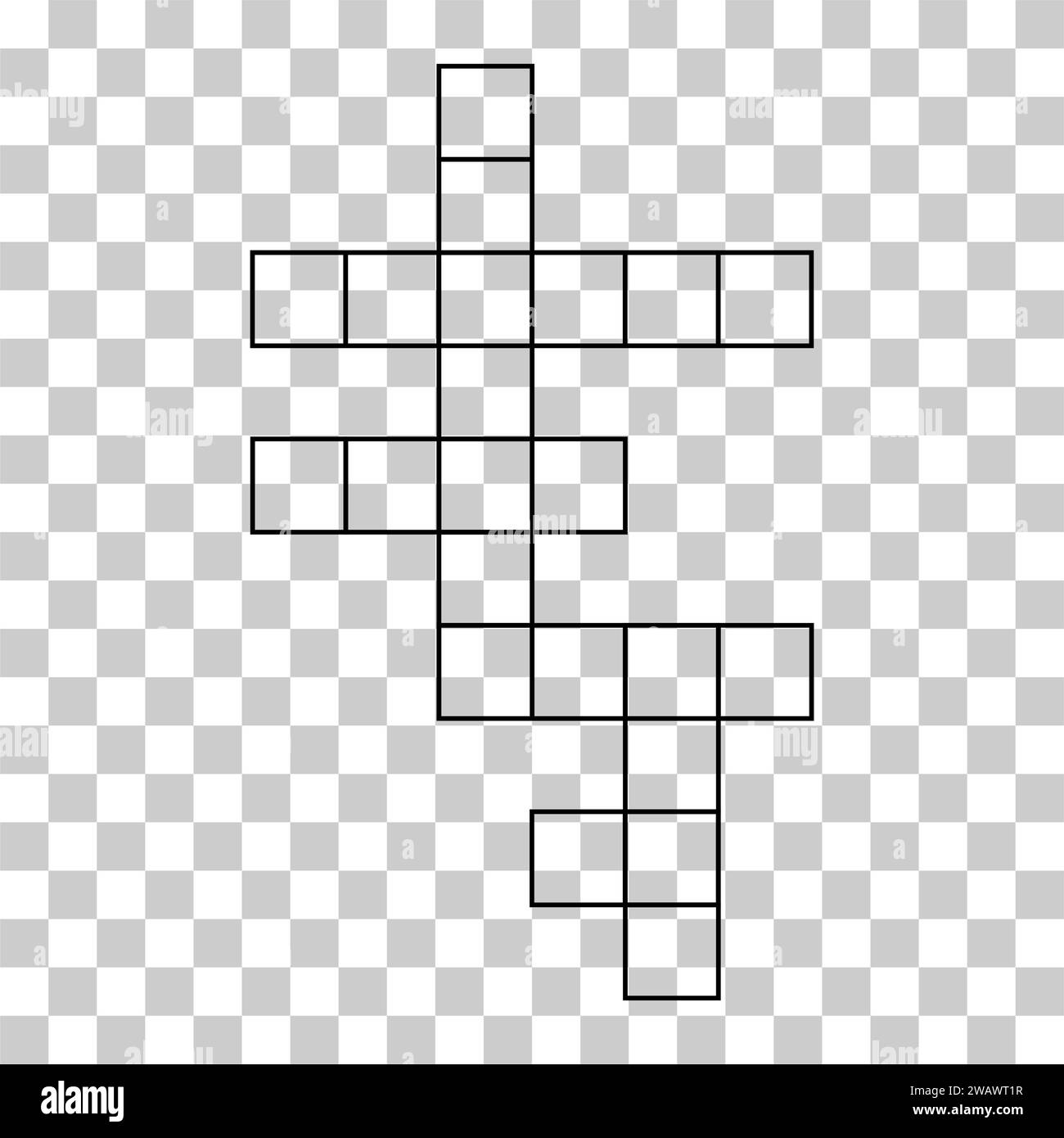 Crossword concept icon, cross word graphic symbol, web flat vector ...