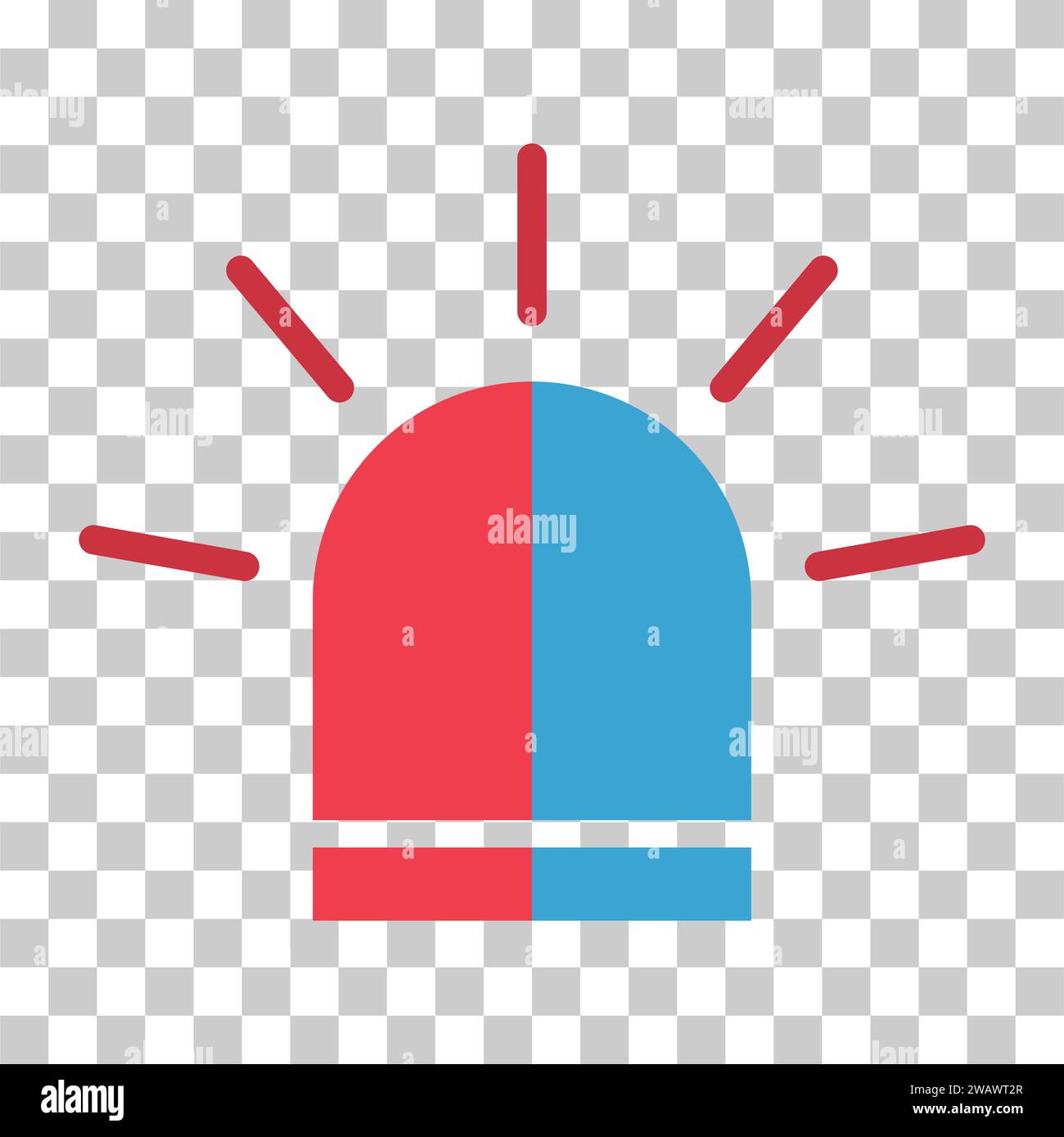 Siren fire alarm sign, signal danger light symbol, ambulance police ...