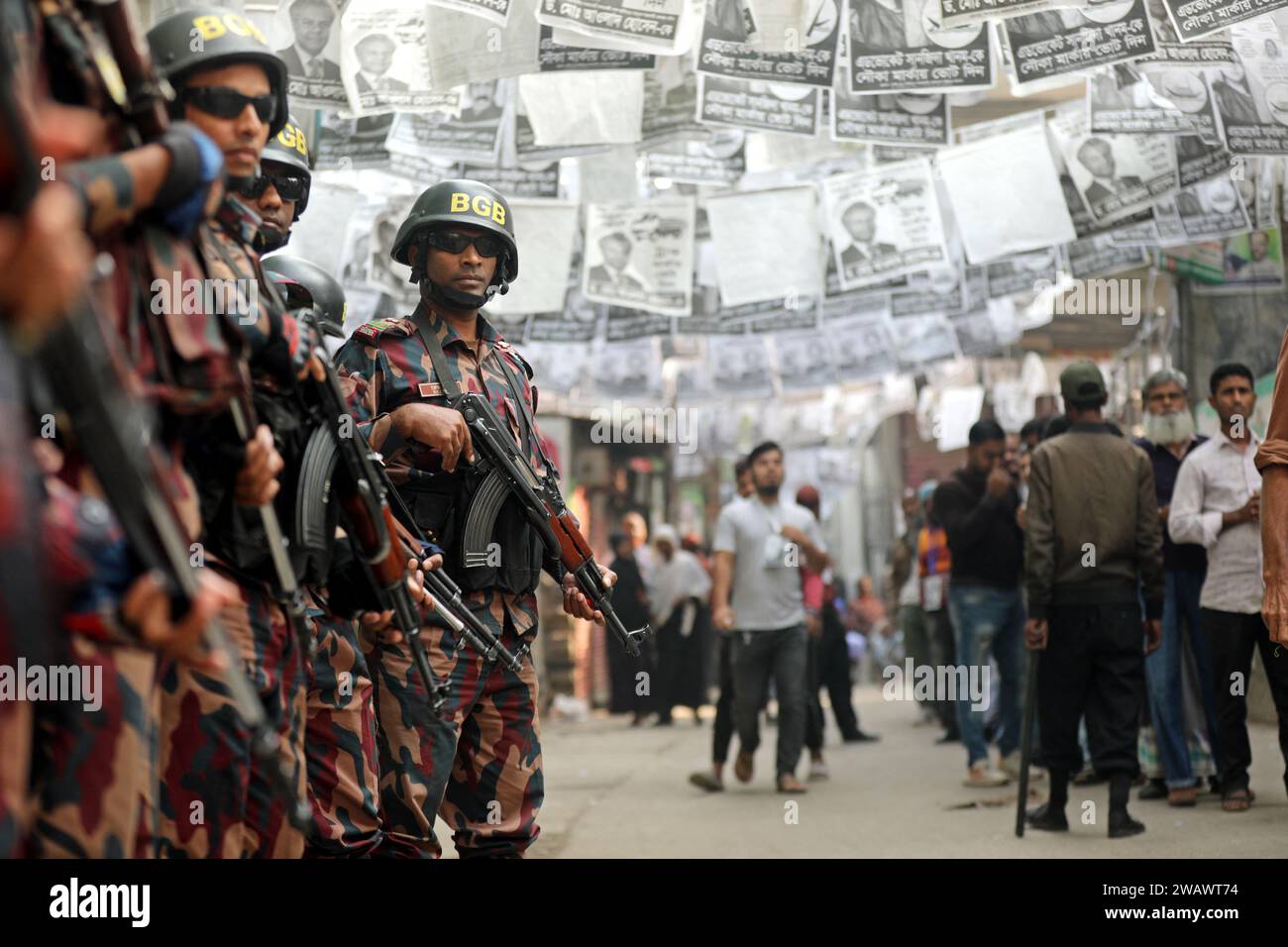 Dhaka, Bangladesh. 07th Jan, 2024. Border Guard Bangladesh (BGB ...
