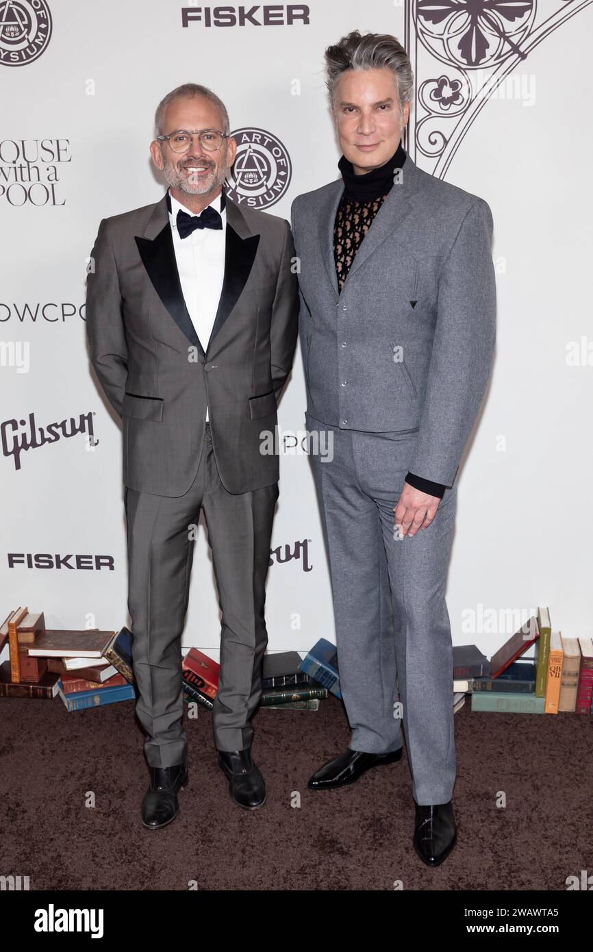 Los Angeles, USA. 06th Jan, 2024. Jeff Snyder and Cameron Silver attend ...