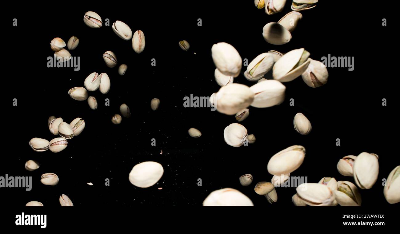 Nuts frozen in mid air hi-res stock photography and images - Alamy