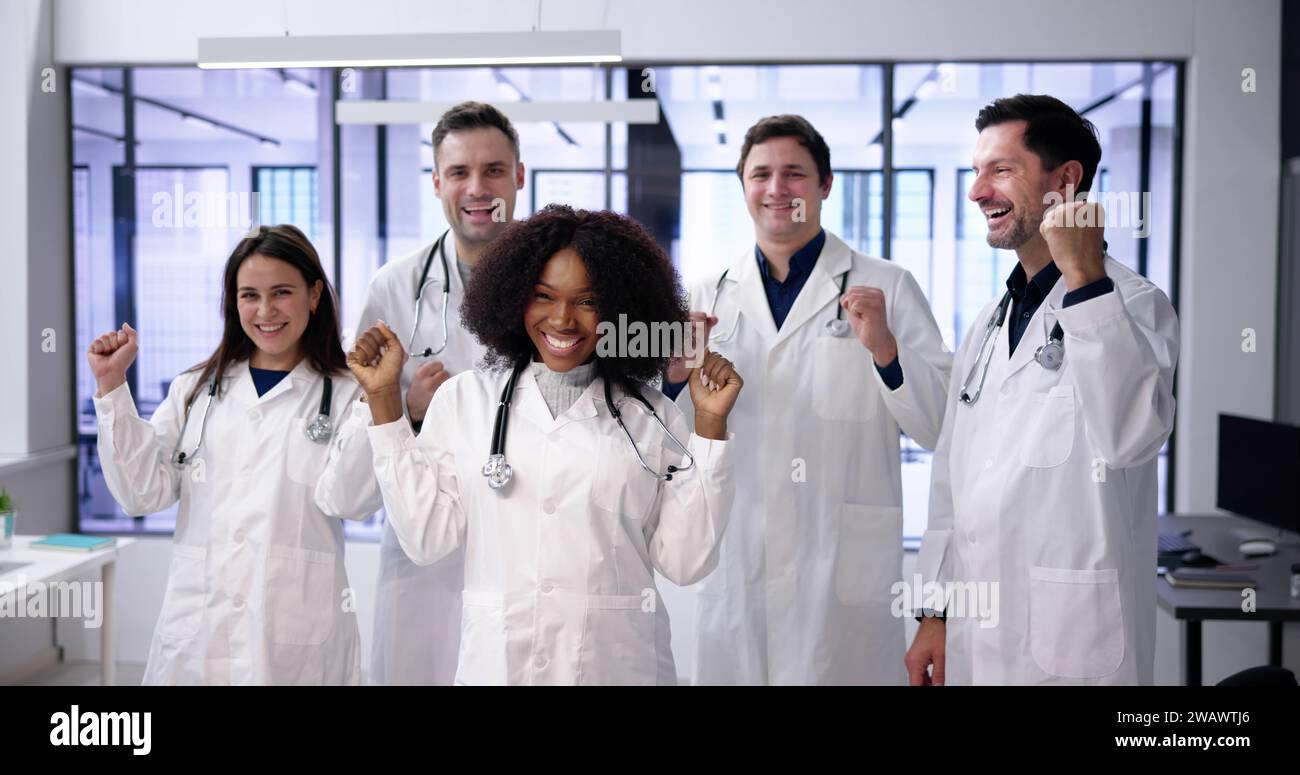 Excited doctor hi-res stock photography and images - Alamy