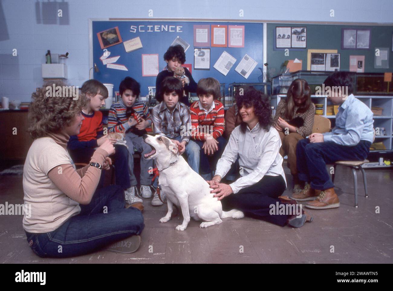 A deaf girl who has taught her dog how to obey commands given in sign ...