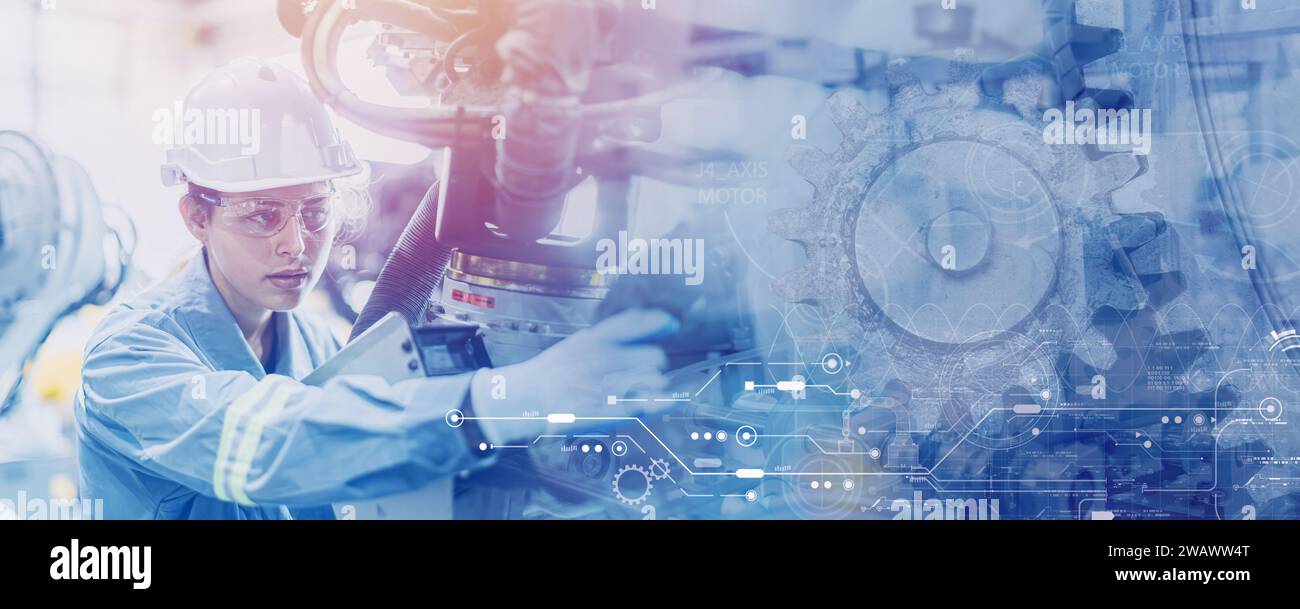 Advance engineering industry expert high skill staff worker working ...