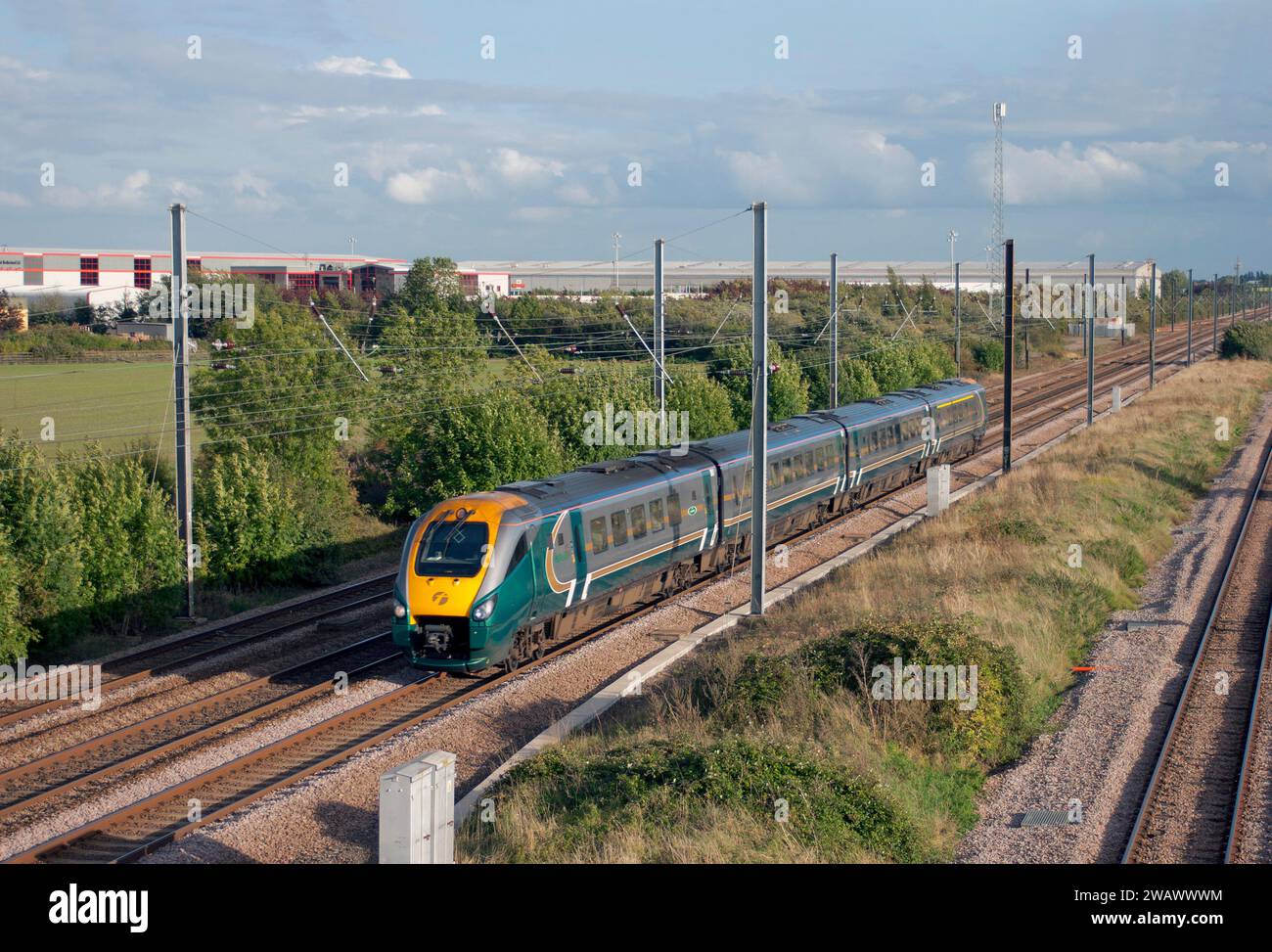 A First Hull Trains Class 222 ‘Pioneer’ diesel multiple at Marholm on ...