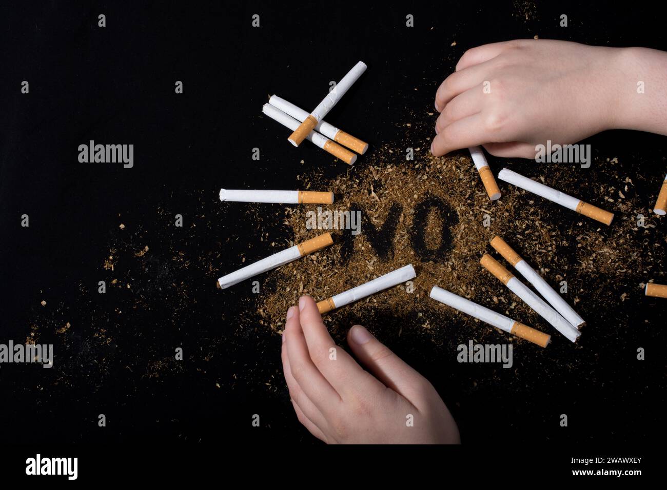 World No Tobacco Day poster for say no smoking concept Stock Photo - Alamy