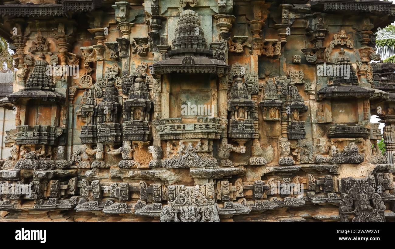 Beautifully Carved Shikhara of Shree Kalleshwara Temple, it Dedicated ...