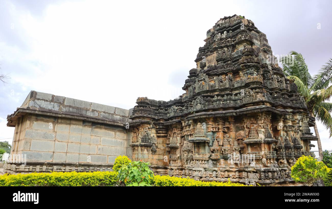 Beautifully Carved Shikhara of Shree Kalleshwara Temple, it Dedicated ...