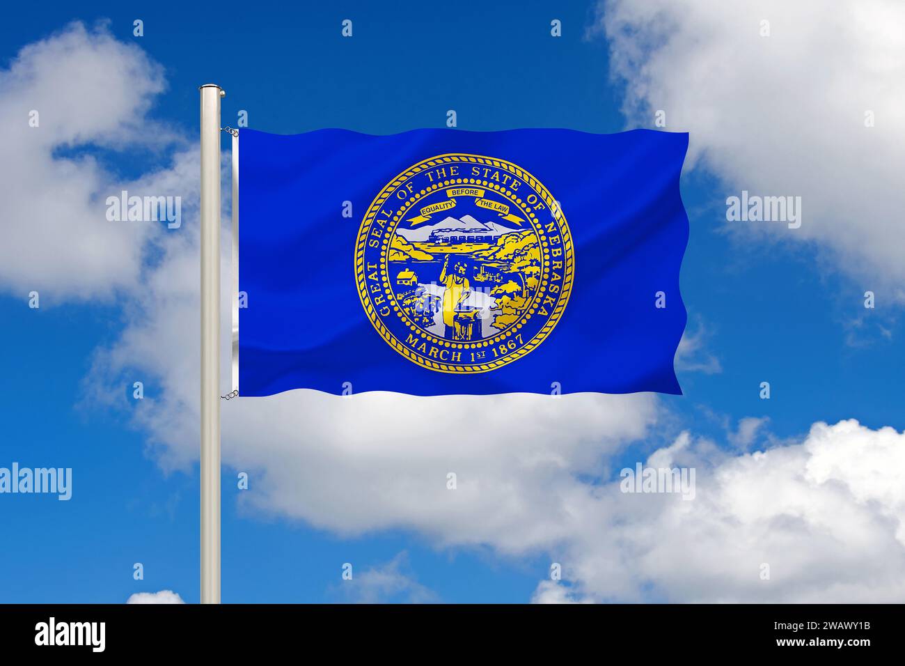 Flag of nebraska hi-res stock photography and images - Alamy