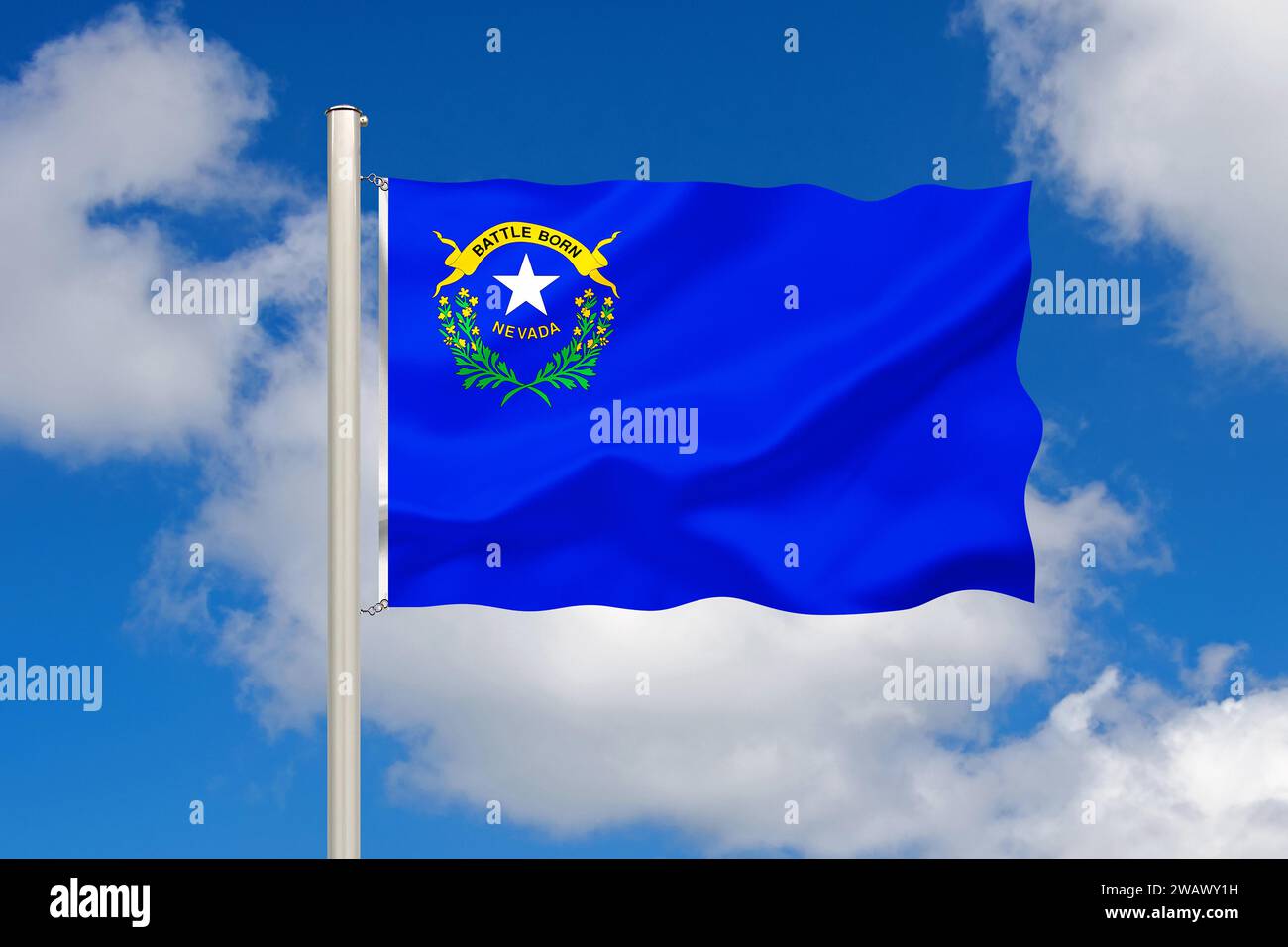 The flag of Nevada, Studio Stock Photo - Alamy