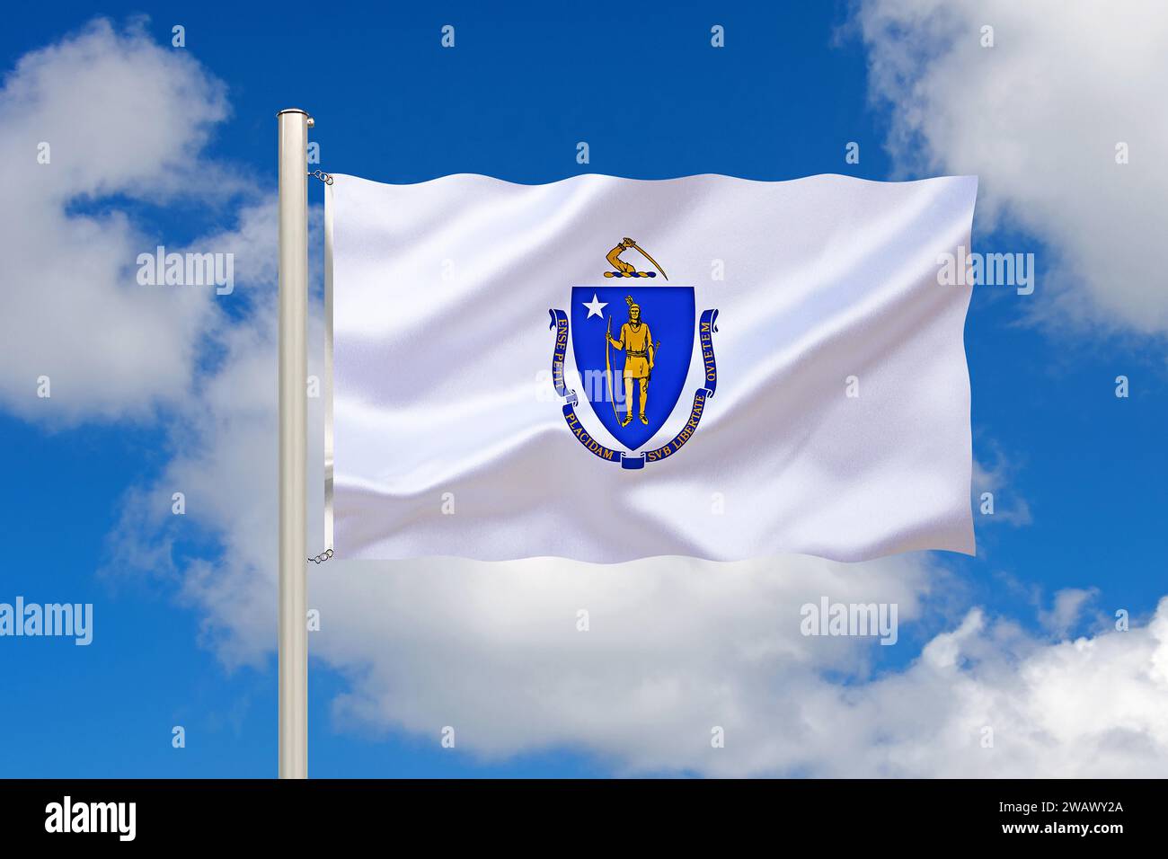 Massachusetts state flag hi-res stock photography and images - Alamy