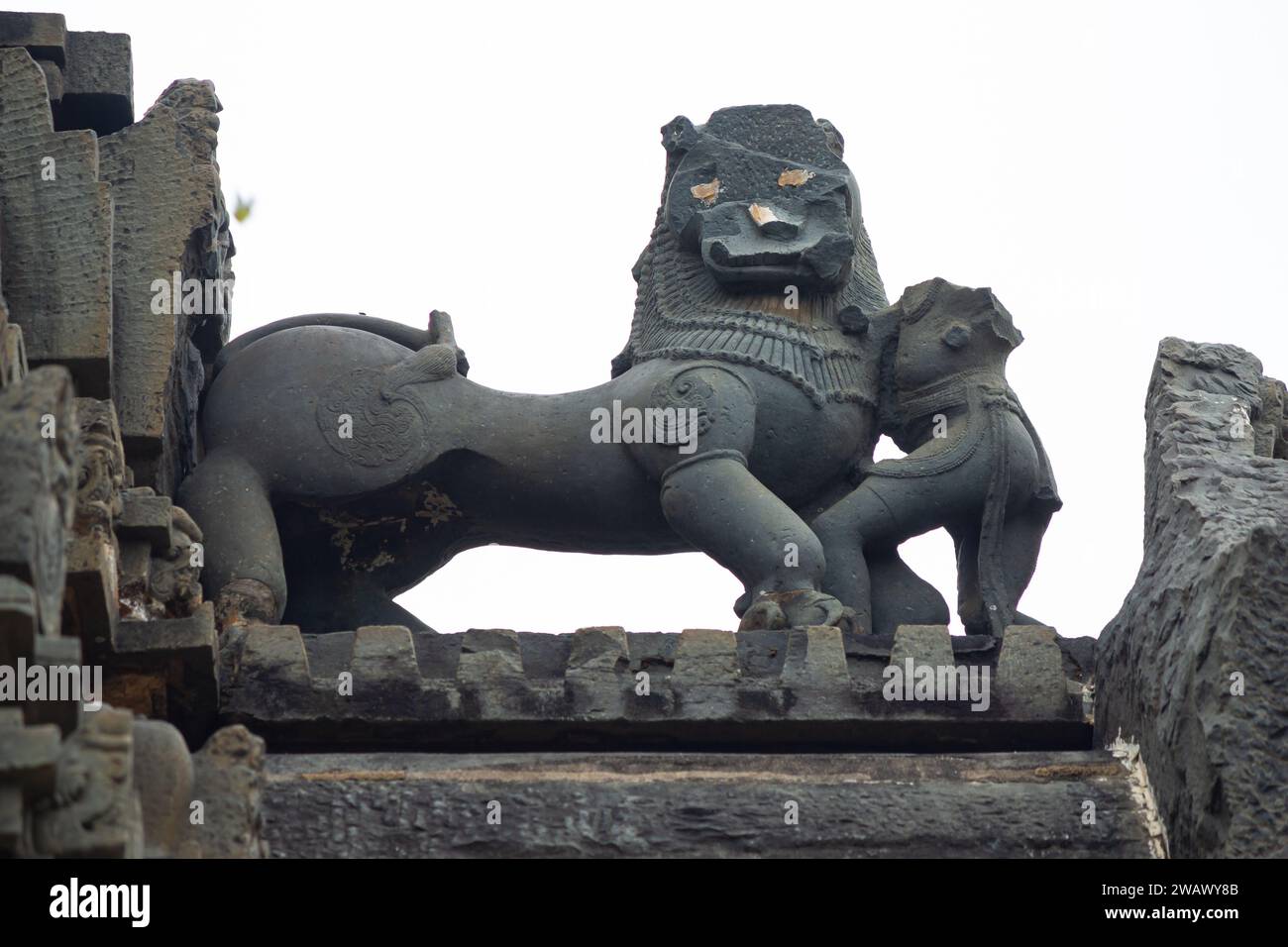 Carving Sculpture of Yali, Tarakeshwara Temple, 11th Century Lord Shiva ...