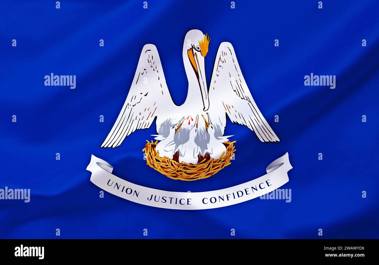 The flag of Louisiana, USA, Studio Stock Photo - Alamy