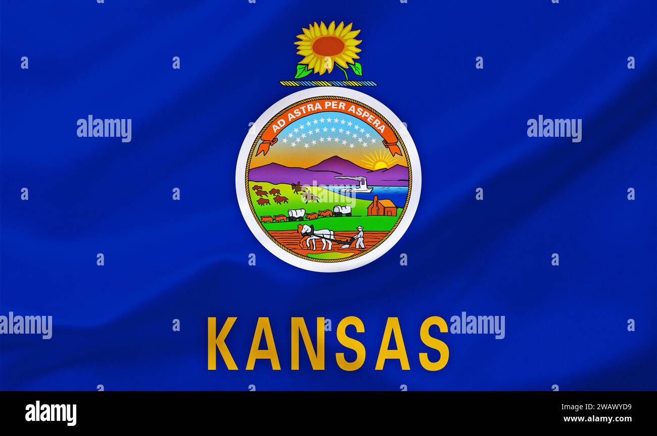Kansas national flag hi-res stock photography and images - Alamy