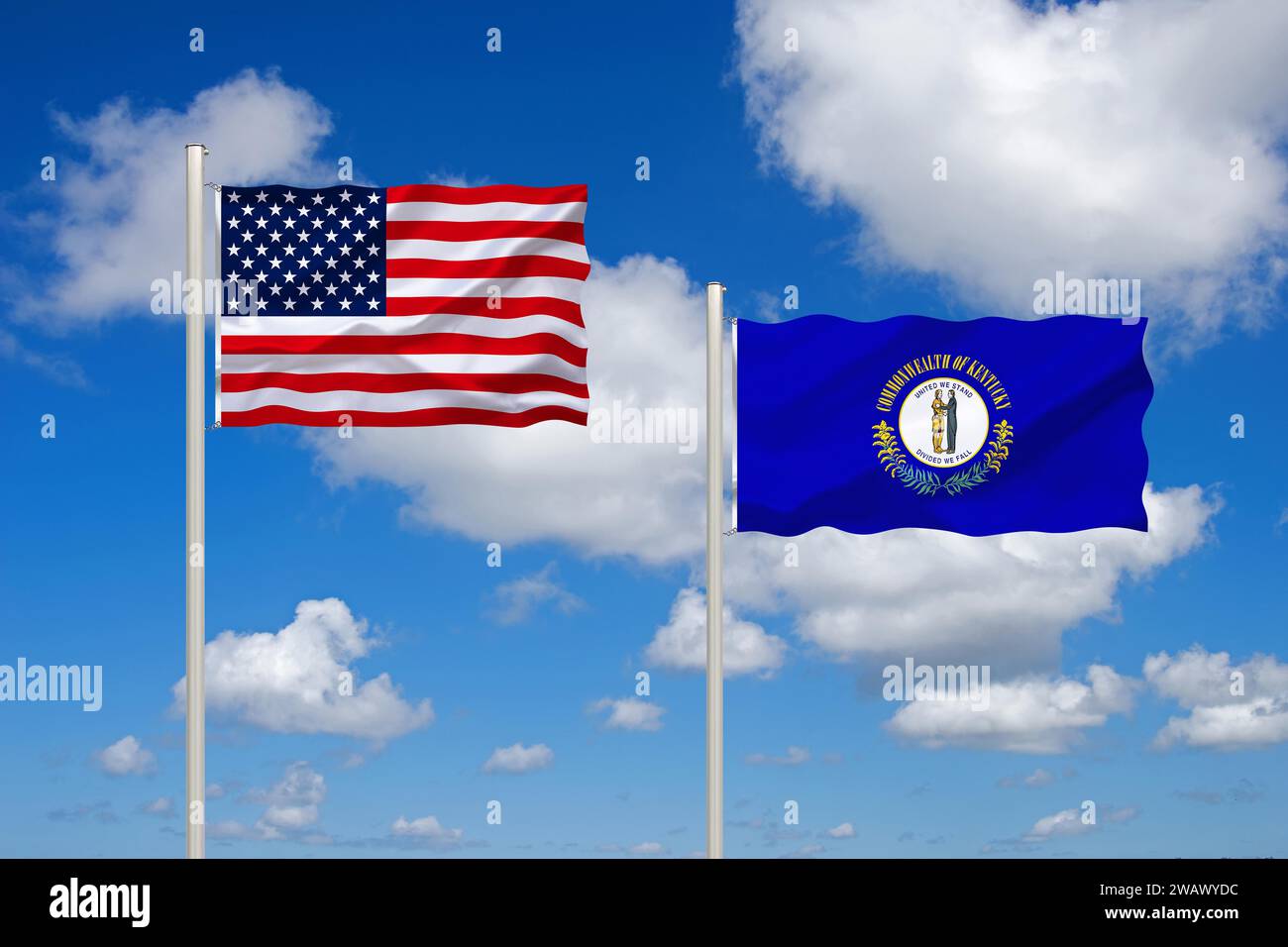 Kentucky national flag hi-res stock photography and images - Alamy
