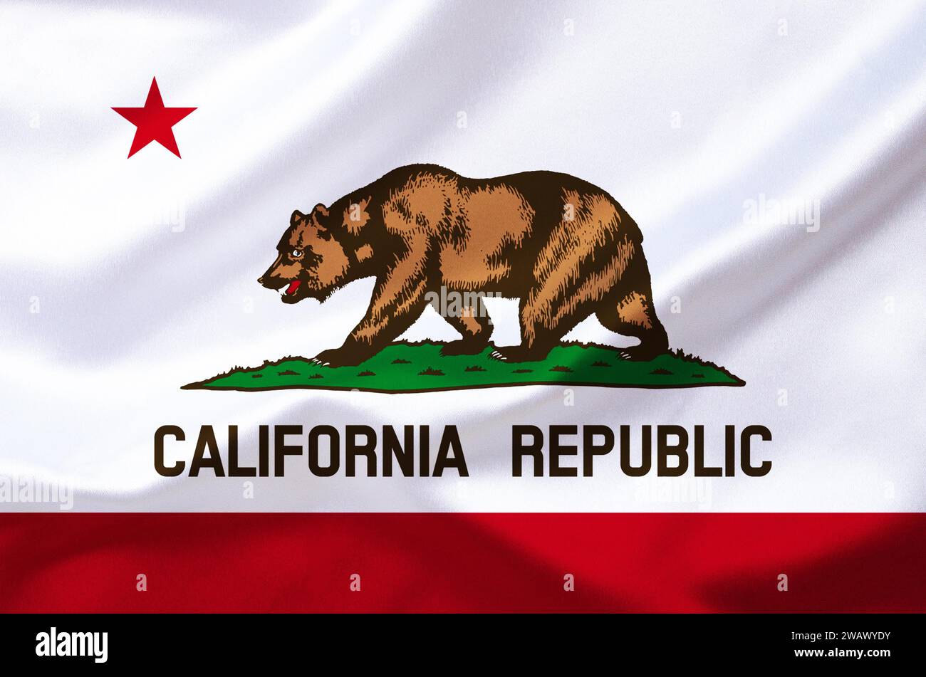 The flag of California, USA, Studio Stock Photo - Alamy
