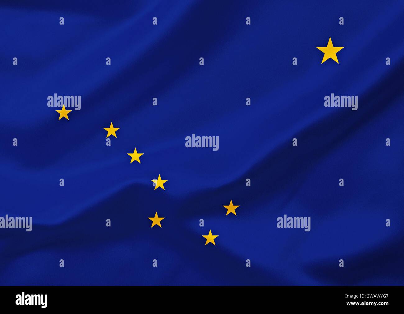 The flag of Alaska, USA, Studio Stock Photo - Alamy