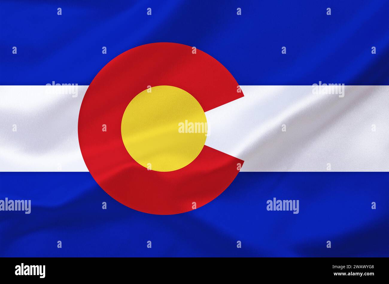The flag of Colorado, USA, Studio Stock Photo - Alamy
