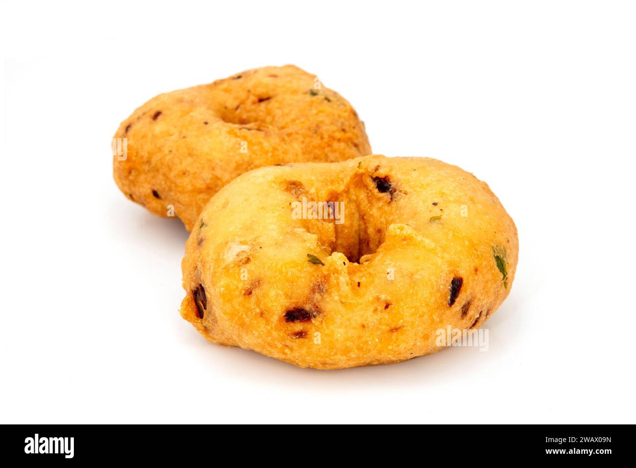 Uzhunnu Vada on a white background Stock Photo - Alamy