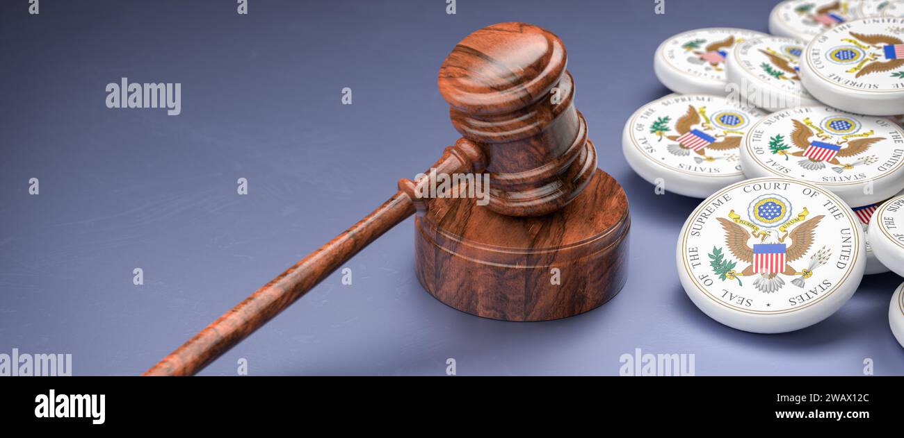 Supreme court logo hi-res stock photography and images - Alamy