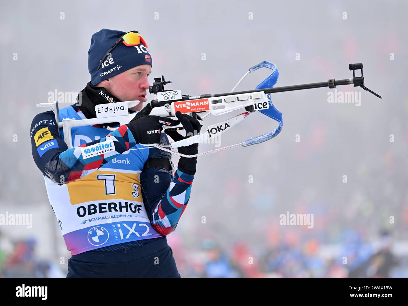 Oberhof, Germany. 07th Jan, 2024. Biathlon: World Cup, relay 4 x 7.5 km ...