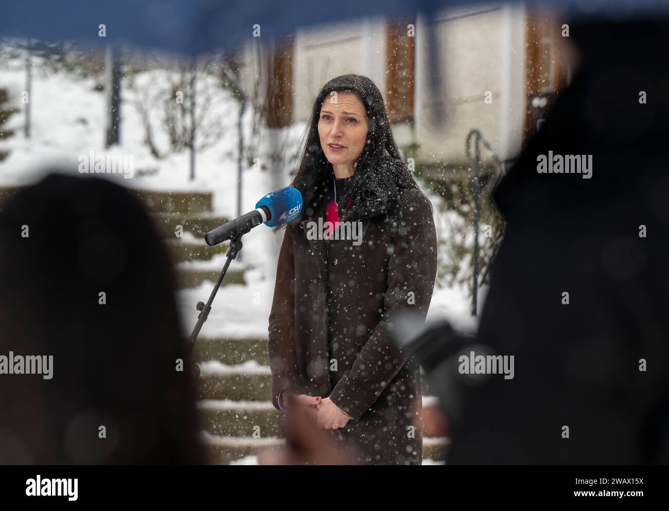 07 January 2024, Bavaria, Seeon: Mariya Gabriel, Deputy Prime Minister ...
