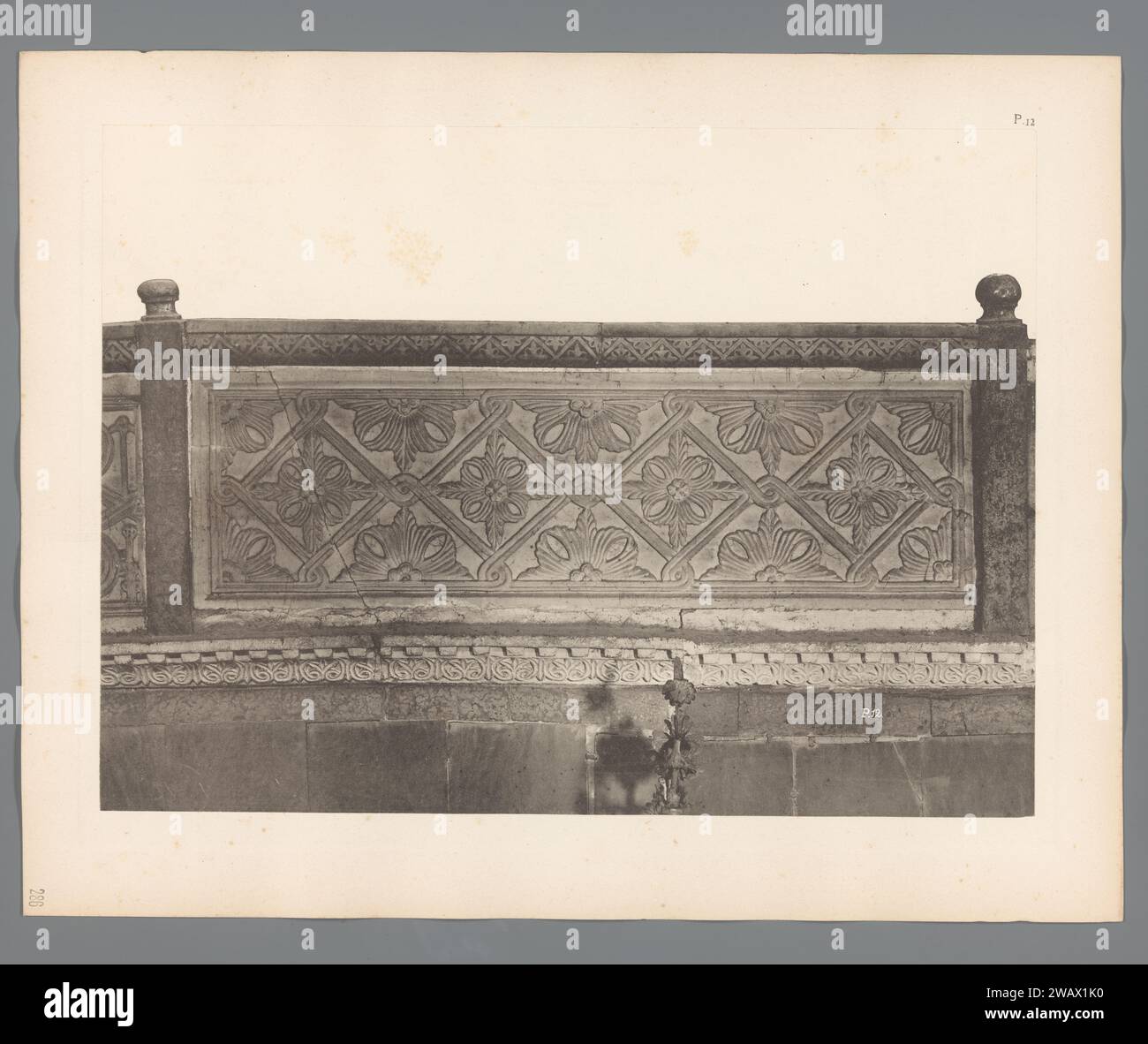 Balustrade with relief in the San Marco in Venice, Carl Heinrich Jacobi ...
