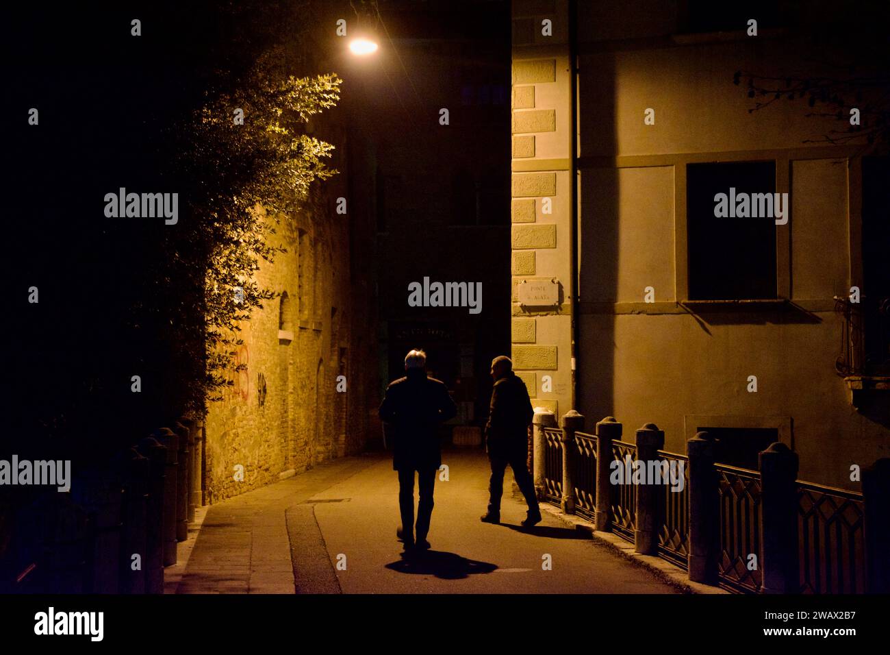 Walk in the night Stock Photo - Alamy