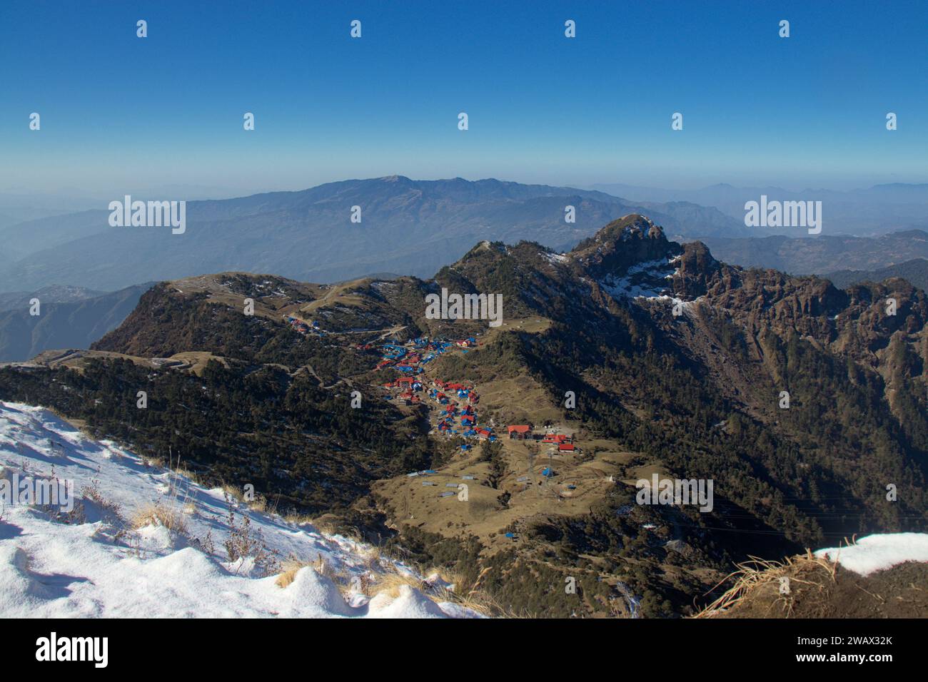 Beautiful landscape of Kuri village, Kalinchowk, Nepal Stock Photo - Alamy