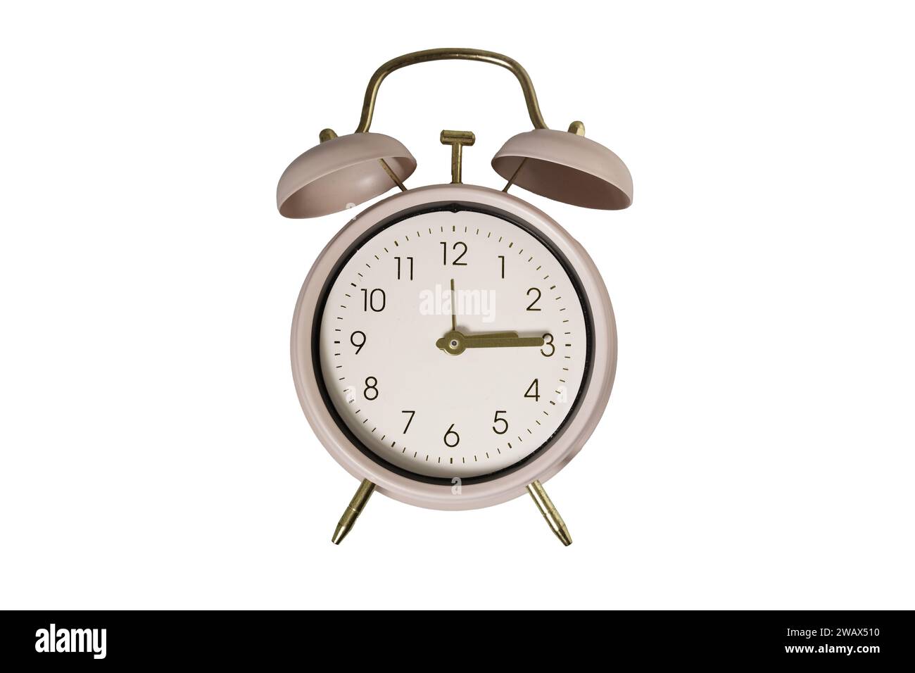 Vintage Elegance Alarm Clock on Transparent Background PNG Stock Photo ...
