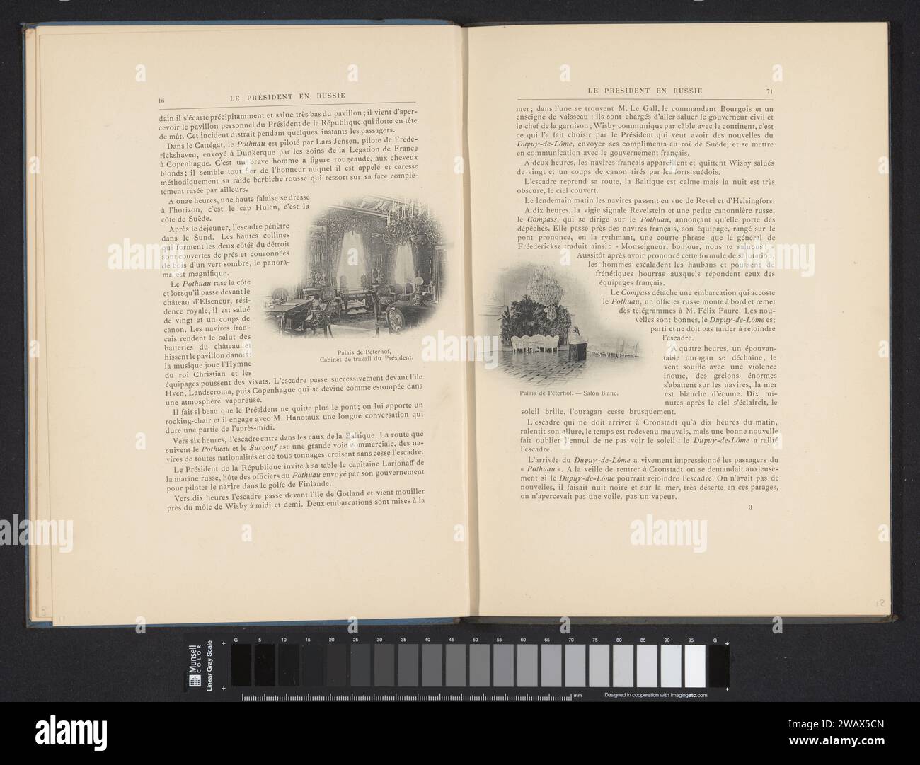 Interior of the office in the stay of President Félix Faure in the ...