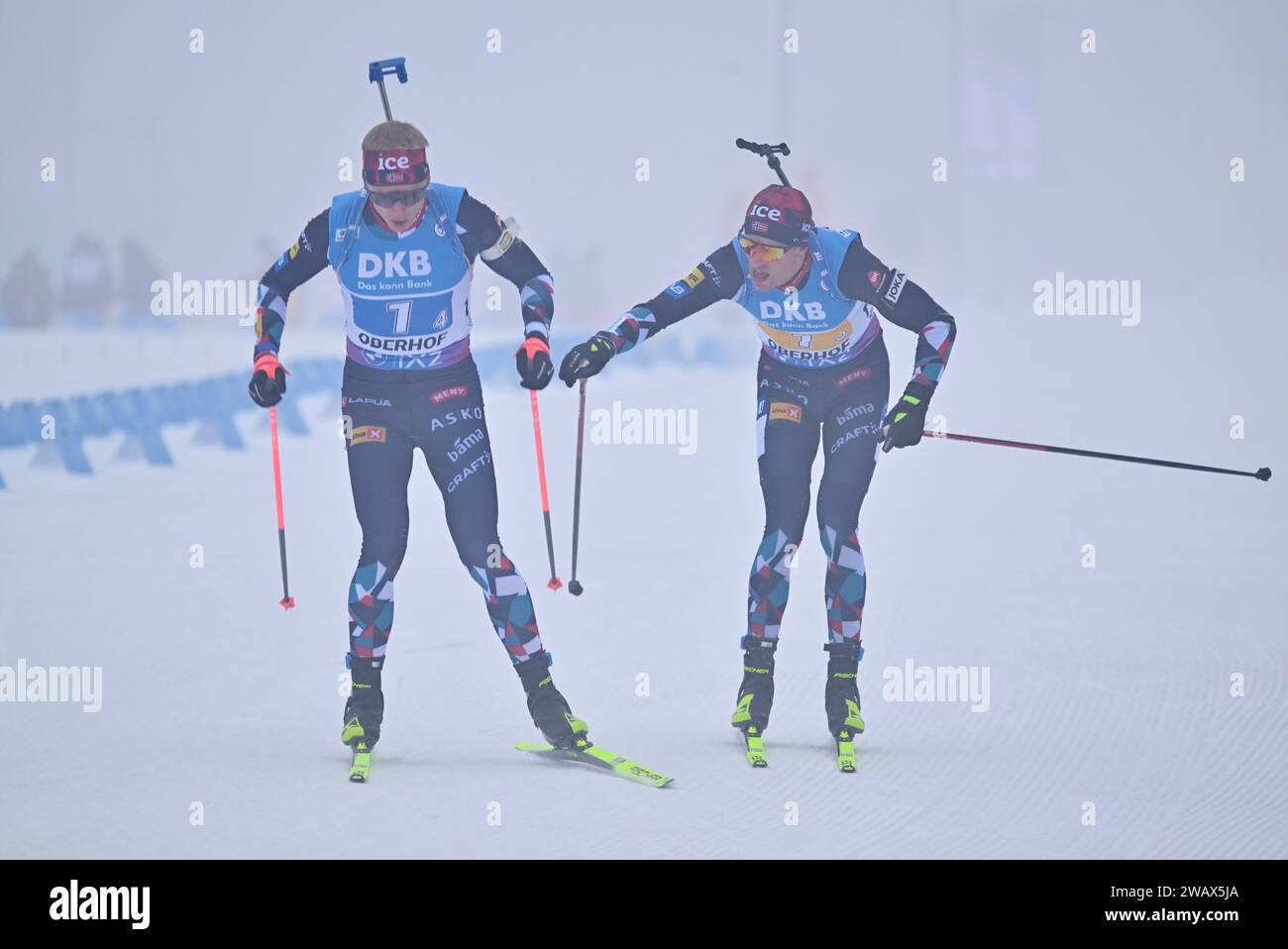 Oberhof, Germany. 07th Jan, 2024. Biathlon: World Cup, 4 x 7.5 km relay ...