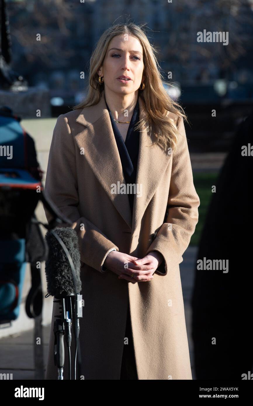 London, UK. 07 Jan 2024. Laura Trott - Chief Secretary to the Treasury ...