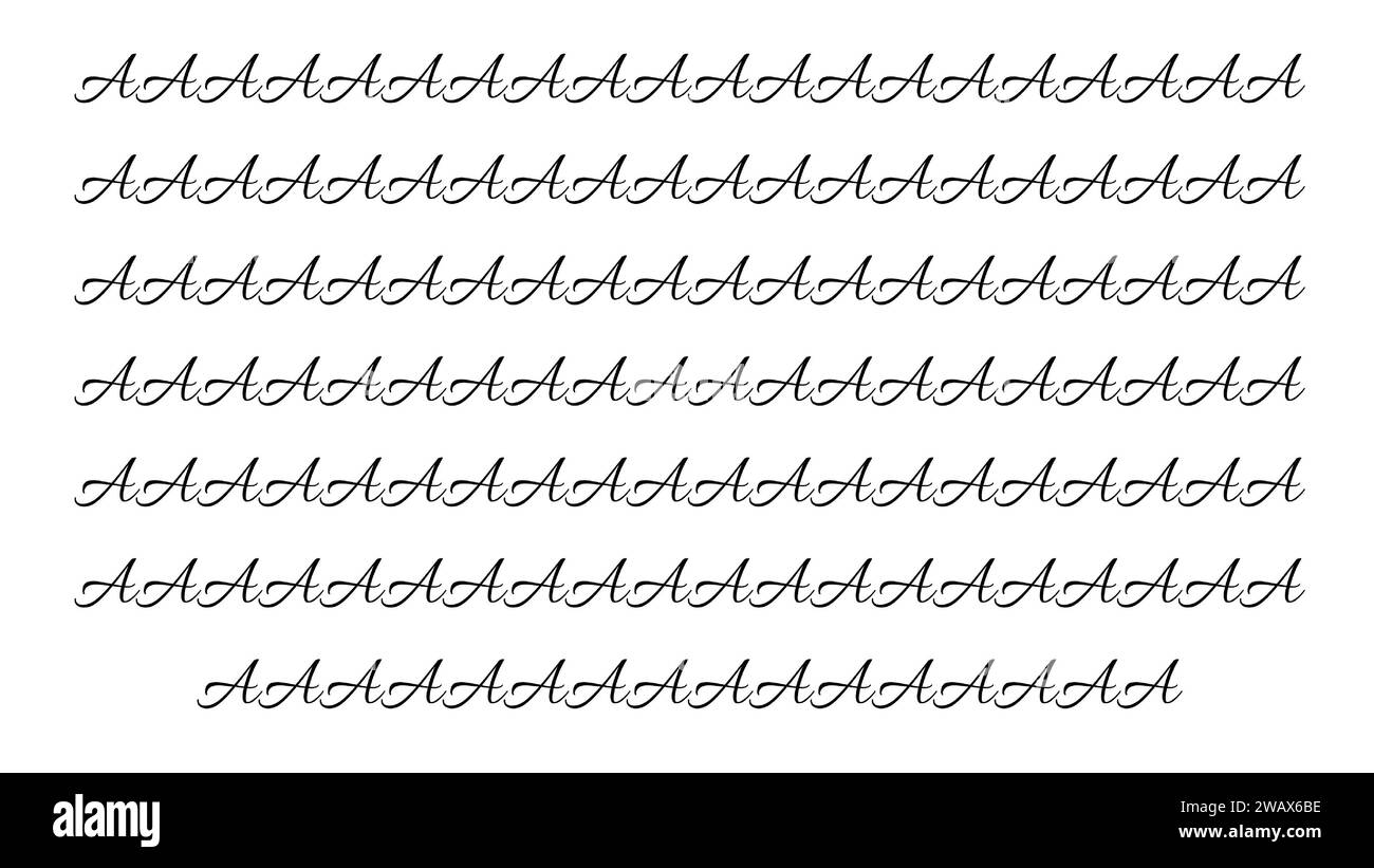 a to z handwriting lettering latin alphabet letters. Vector ...