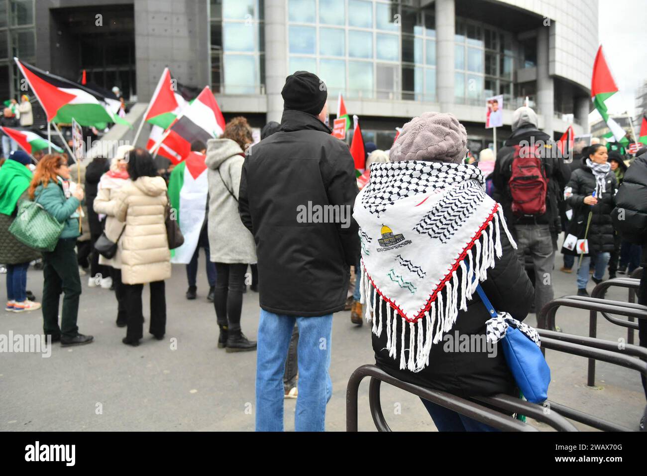 Paris, France. 07th Jan, 2024. Demonstration for ceasefire in Gaza and ...