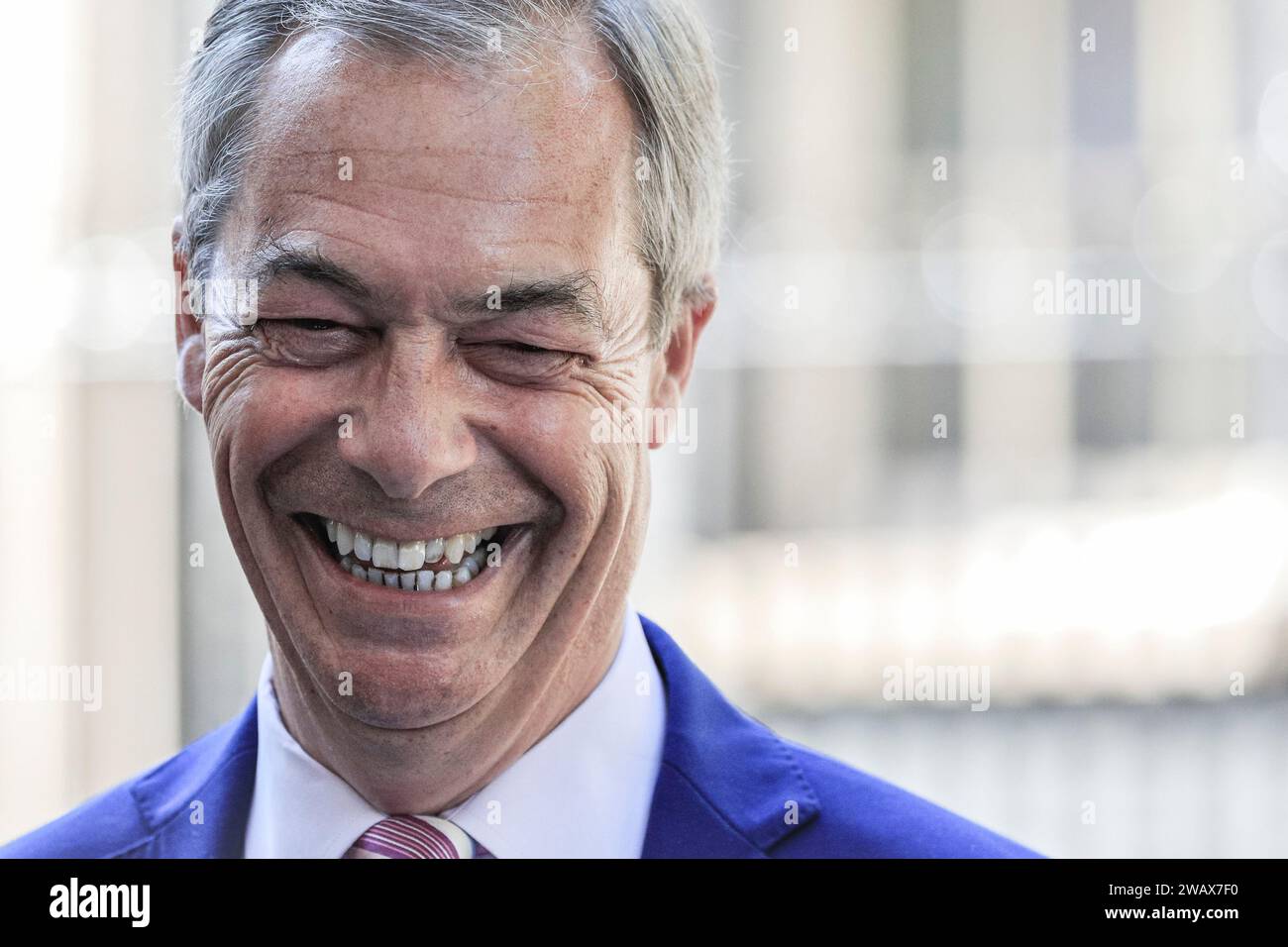Nigel Farage, broadcaster, former leader of the UK Independence Party ...