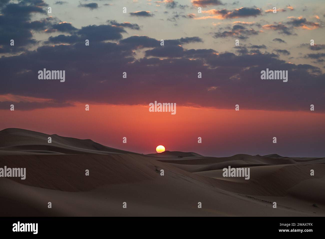 Sunrise & landscape during the Stage 2 of the Dakar 2024 on January 7 ...