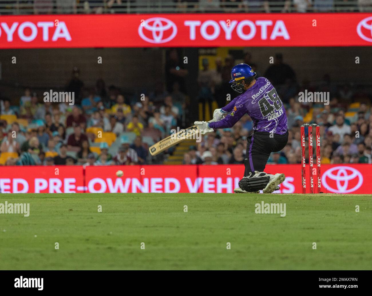 Brisbane, Australia. 7th Jan 2024. Paddy Dooley (Hobart) faces Paul ...