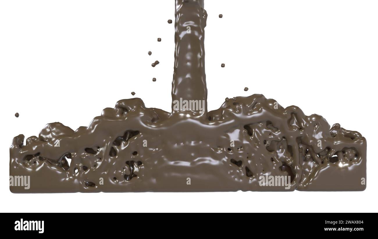 Hot chocolate flow slow motion hi-res stock photography and images - Alamy