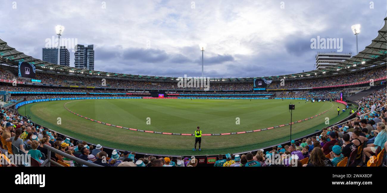 Brisbane, Australia. 7th Jan 2024. A big crowd at the Gabba for the Big ...