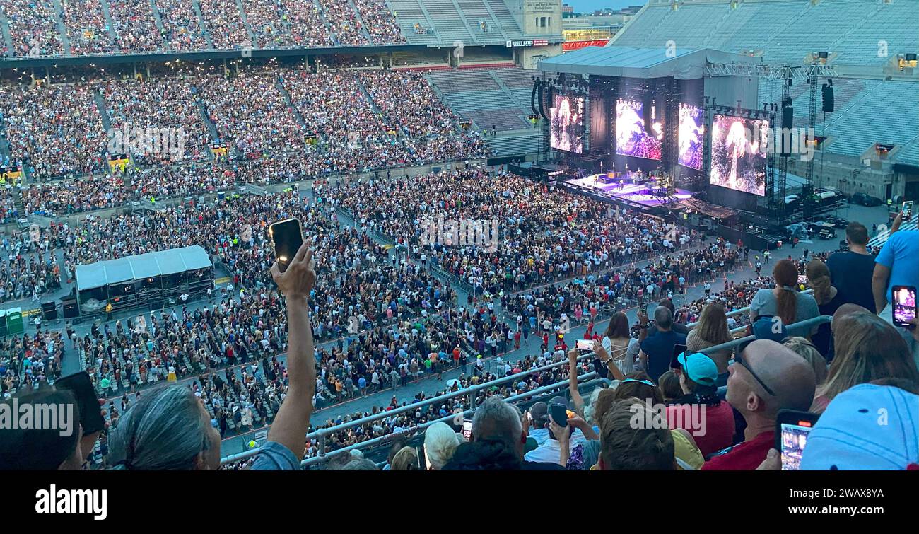 Columbus, Ohio, USA - 7 August 2023: A large crowd of people at a ...