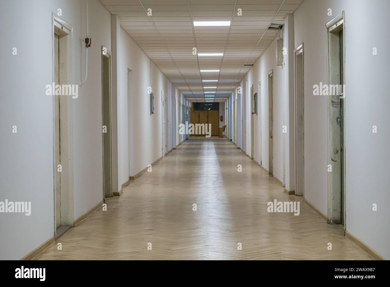 Abandoned corridor in old hi-res stock photography and images - Alamy