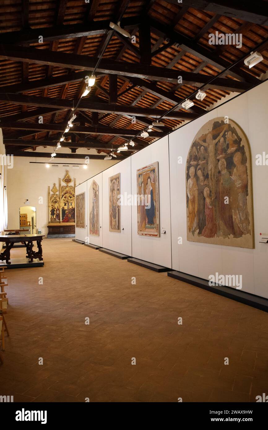 Italy Umbria Foligno: Palazzo Trinci. Home to an art gallery and ...