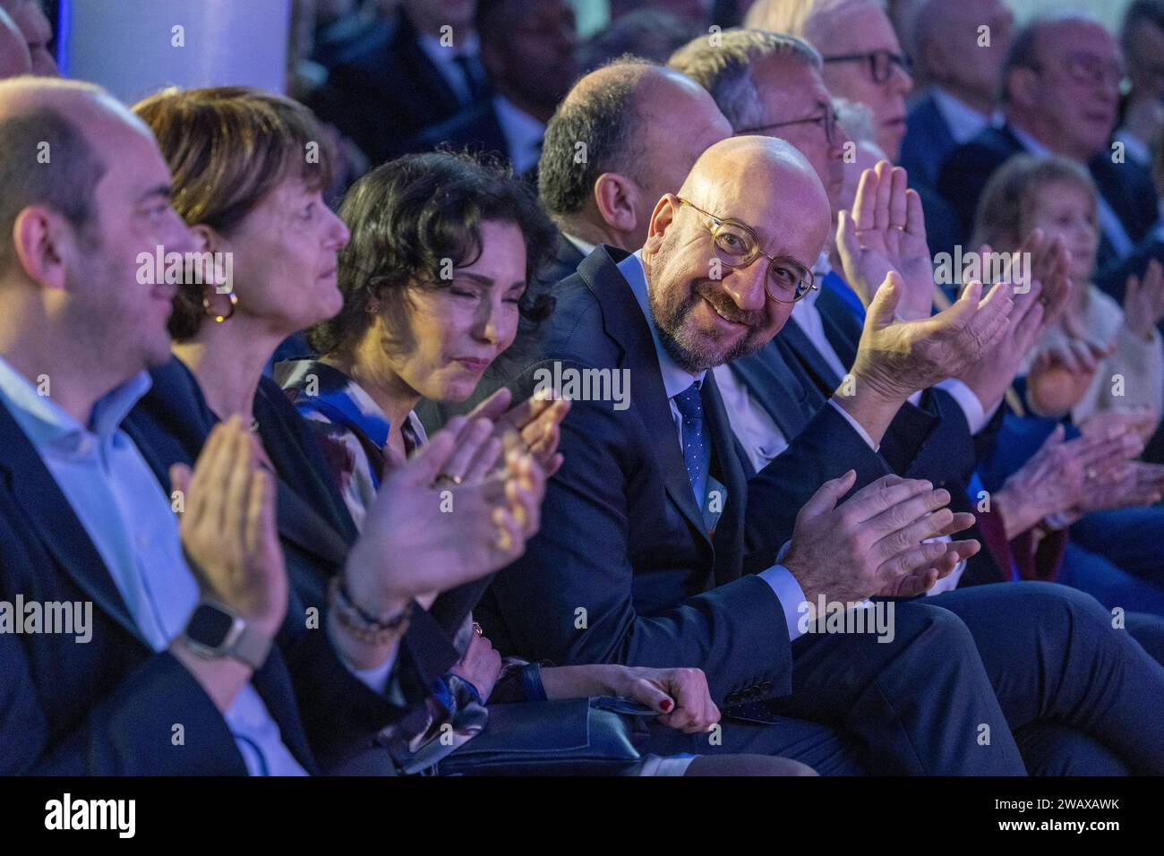 Louvain La Neuve, Belgium. 07th Jan, 2024. Xavier Bettel, State ...