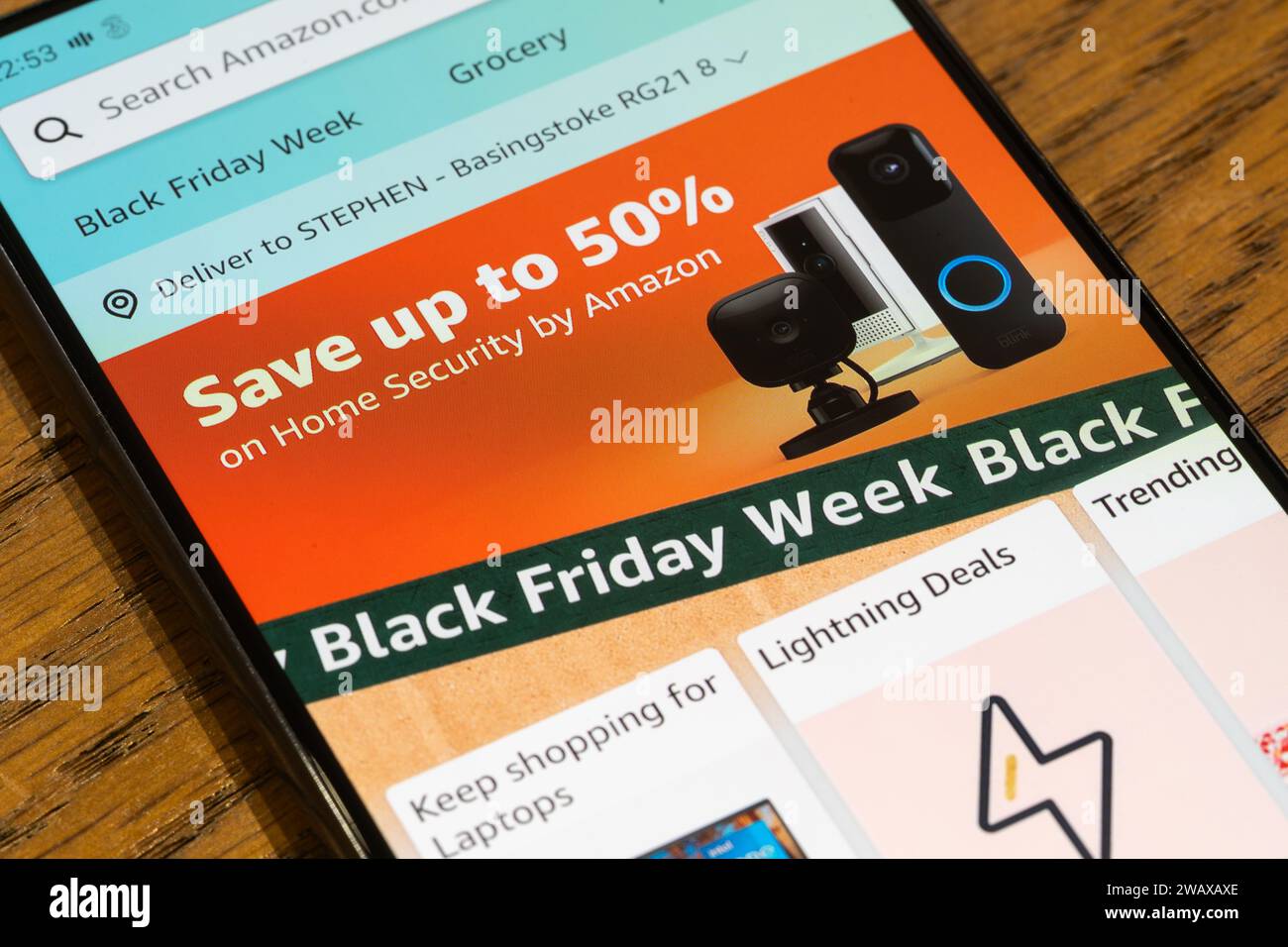 Amazon black friday screen hi-res stock photography and images - Alamy