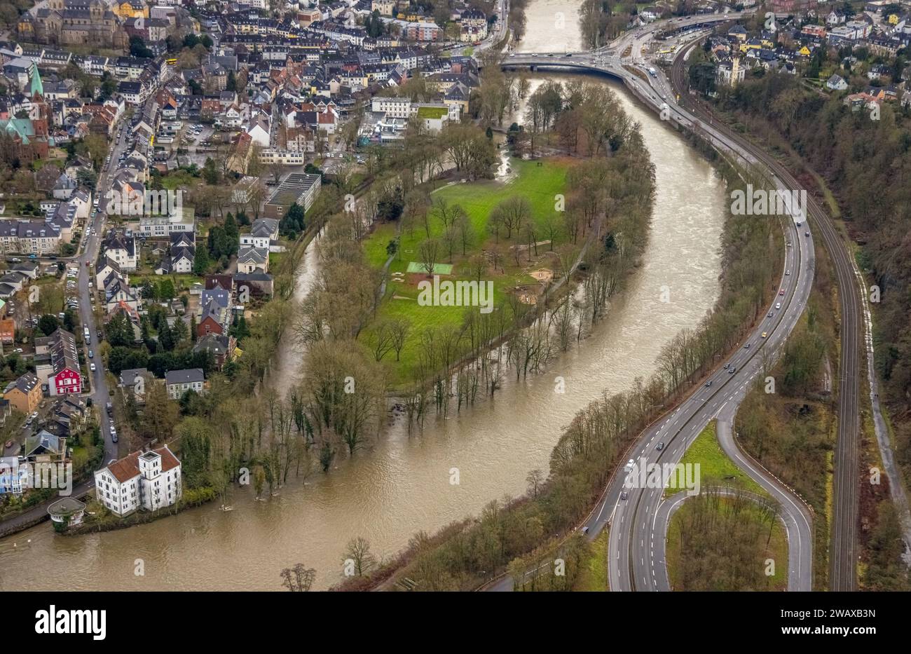 Hochwasser im wohngebiet hi-res stock photography and images - Alamy