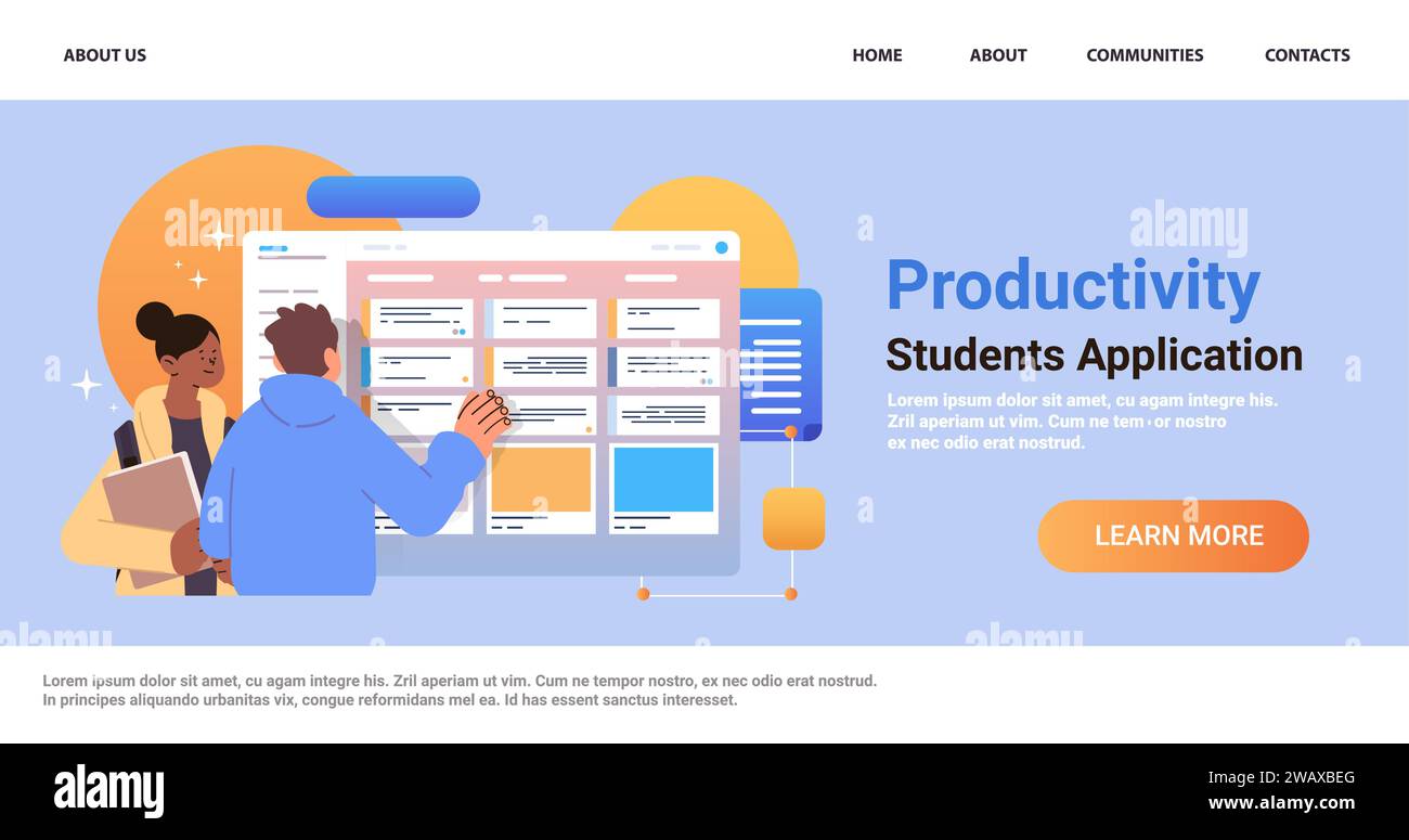 mix race students taking notes on digital screen conclusion summary ...